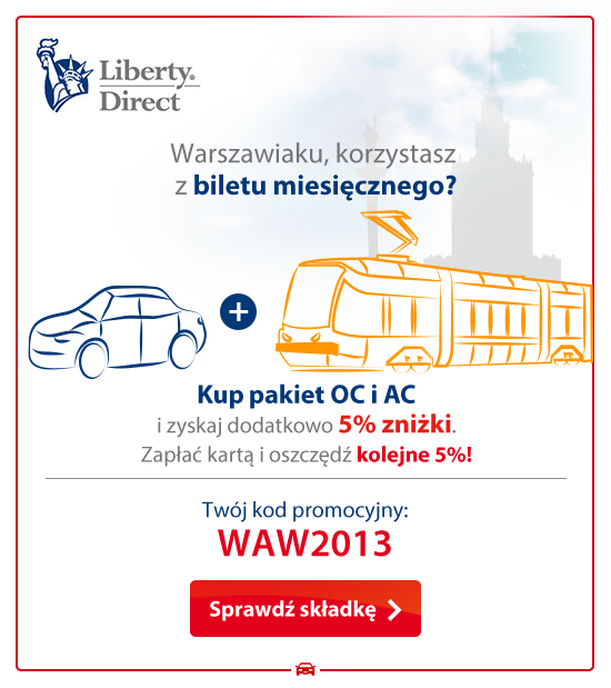 5% zniżki od Liberty Direct za bilet miesięczny - Bankier.pl